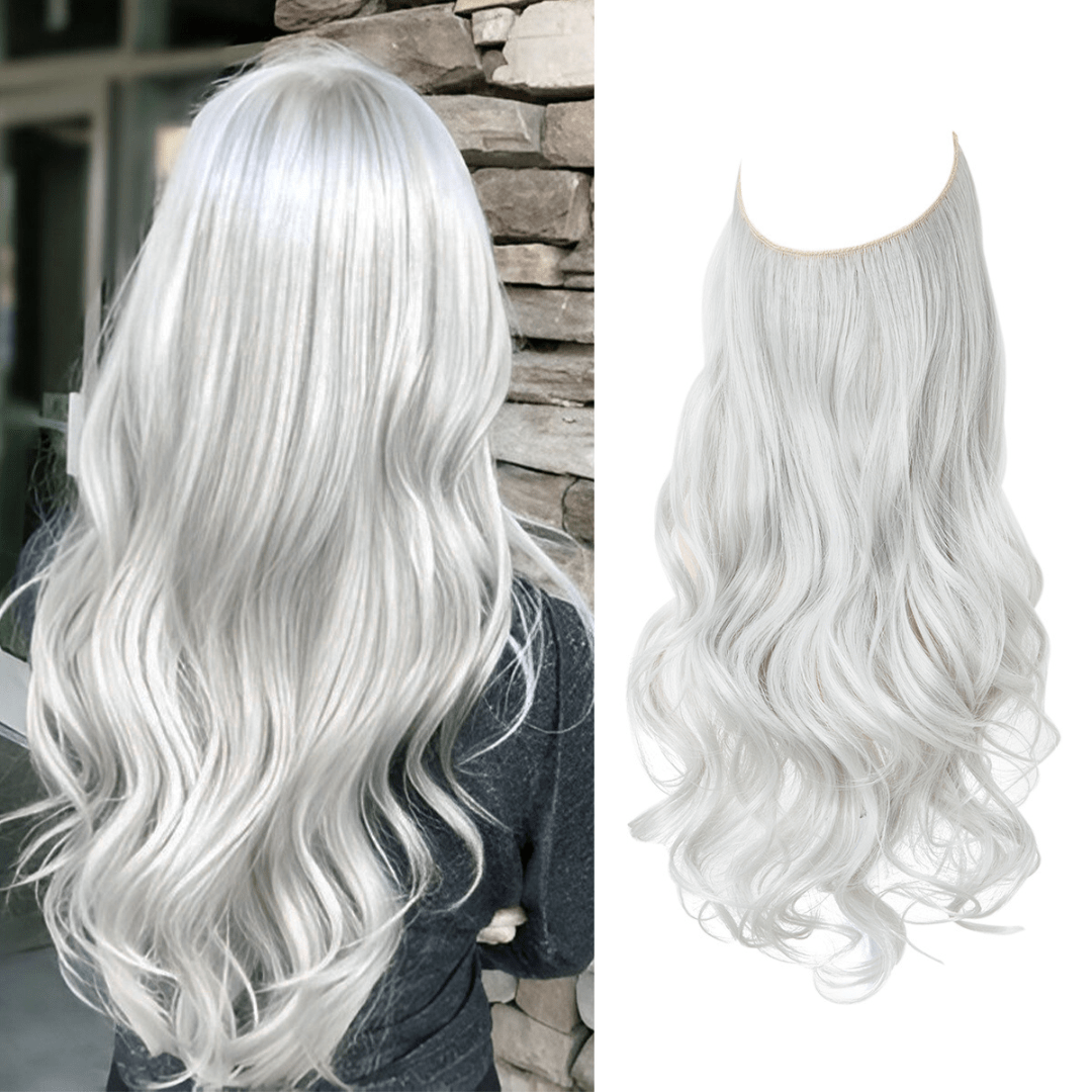 Silver Light Grey Wavy (18 Inch)